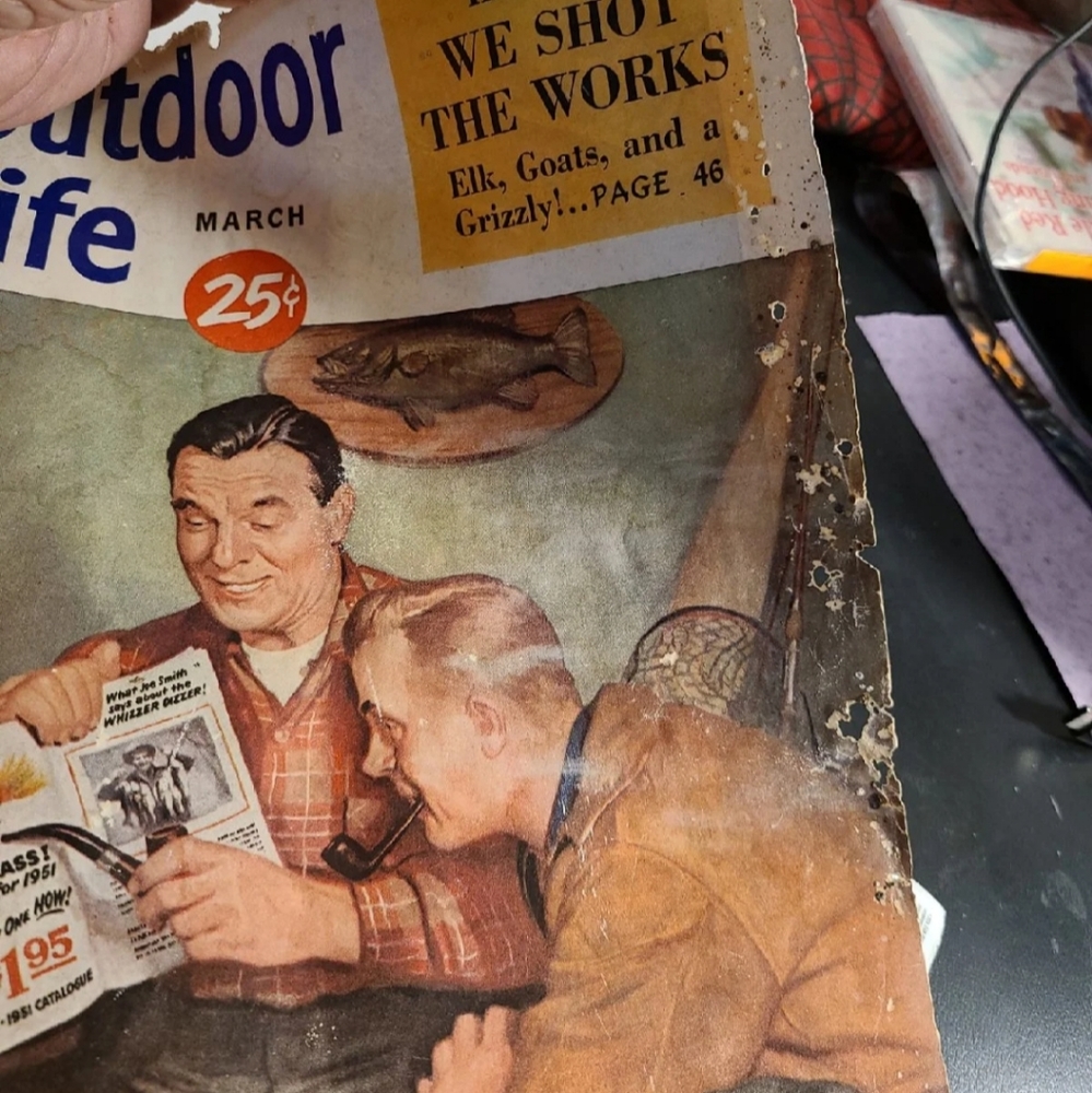 Vintage Men's Adventure Magazine Outdoor Life March 1… - Gem
